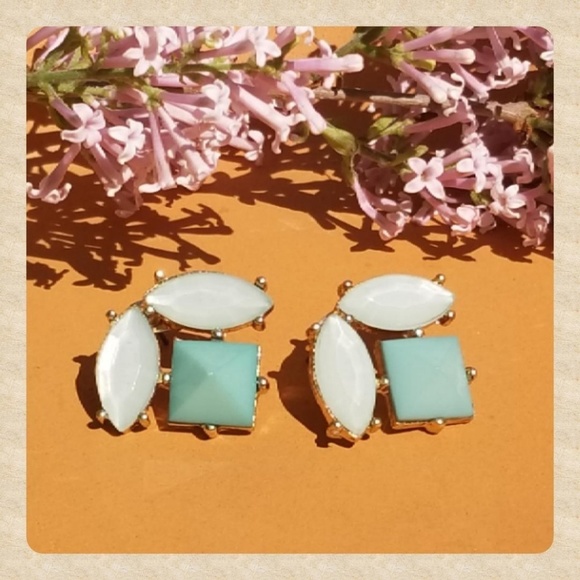 Vintage | Jewelry | Vintage Mint Jewel Earrings | Poshmark